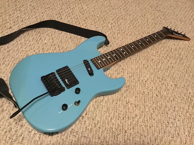 Vintage 1989 Charvel Charvette 150 HS Electric Guitar Teal | Reverb