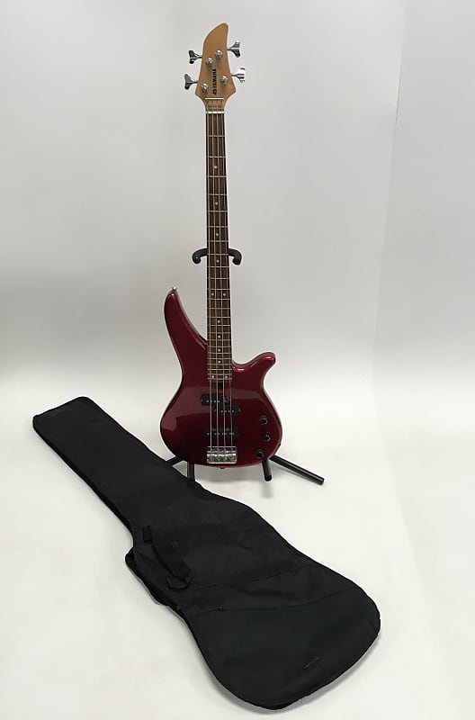 2008 Yamaha RBX170 4 String Electric Bass in Metallic Red | Reverb