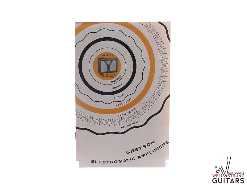 1950s Gretsch Electromatic Amplifier Brochure Catalog | Reverb UK