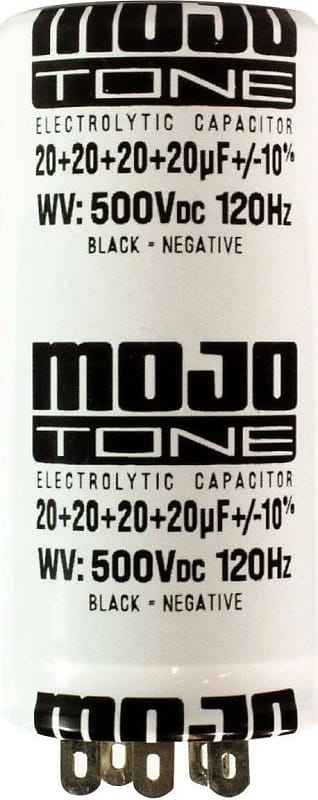 Mojotone 20uF X 4 500V Electrolytic Multi-Section Can | Reverb