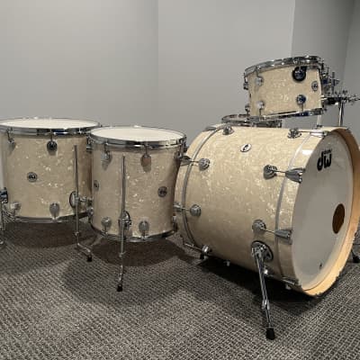 Dw Collectors Series Vintage White Marine Pearl | Reverb