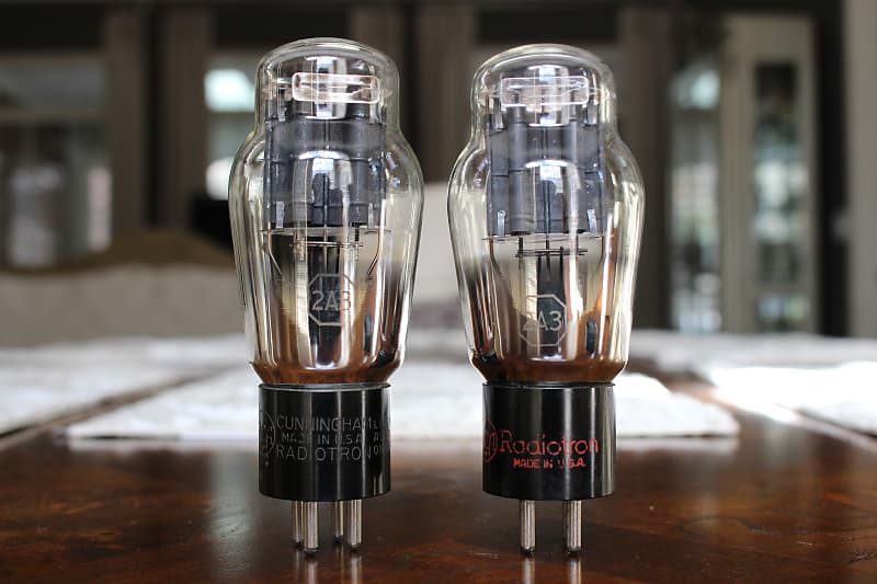 (2) RCA 2A3 1930's - 1940's - Dual Plate / Spring Top / | Reverb