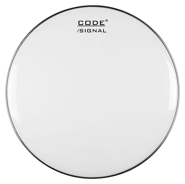 Code Signal Tom Heads 12" Smooth White Single Ply 14Mils | Reverb