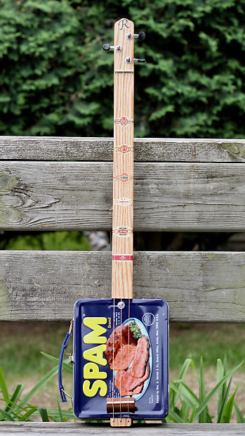 3-String SPAM Lunchbox Guitar Internal Piezo Pickup by Rose | Reverb