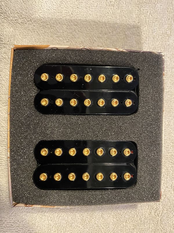 Bare Knuckle Silo 7 Black Bobbin Gold Pole Pieces | Reverb