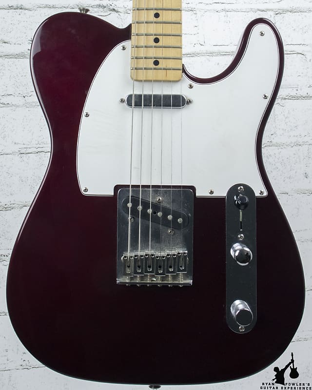 2007 Fender MIM Standard Telecaster Midnight Wine w/ Gig Bag | Reverb