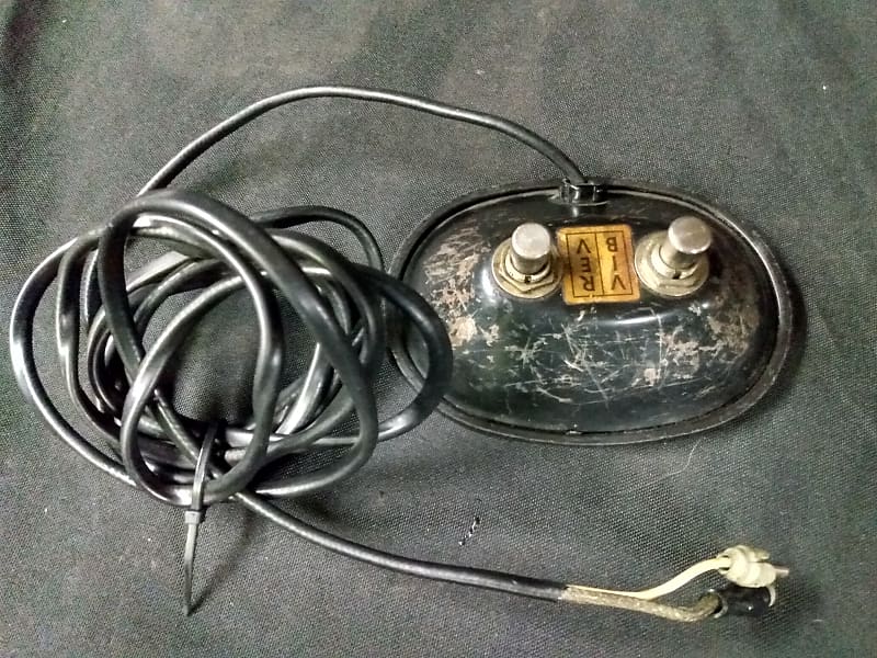 Fender Reverb Vibrato Footswitch Black Face Original Vintage | Reverb