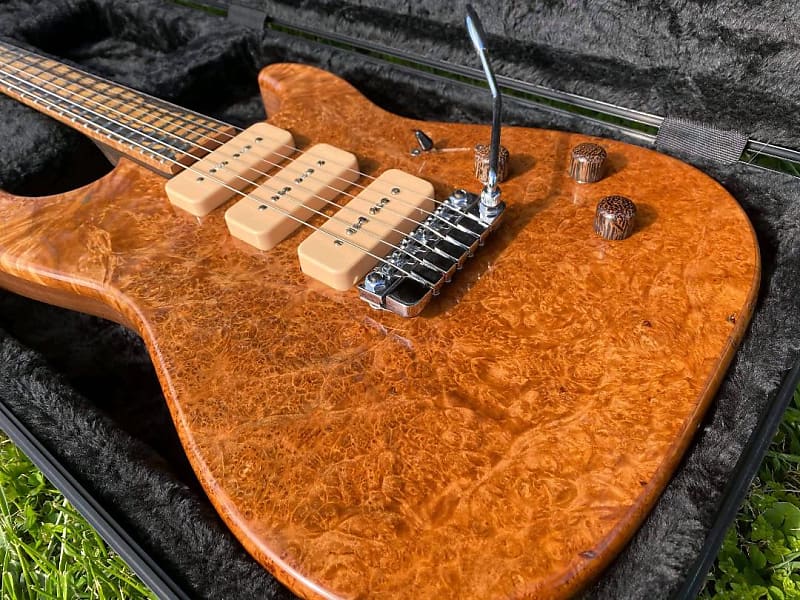 JW Van Custom Strat Style - Burl Top, Walnut Body | Reverb