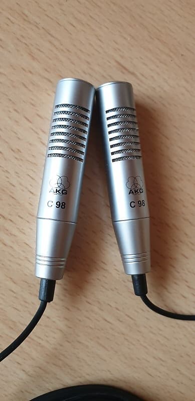 2x AKG C98 Microphones Stereo Omni Omnidirectional | Reverb
