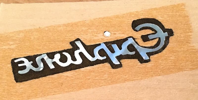 Epiphone / Gibson logo 1950s pearl inlay from Kalamazoo | Reverb