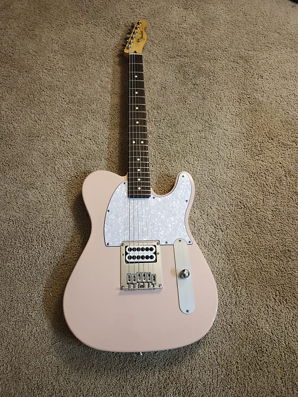 Fender Telecaster Tom Delonge Build Shell Pink Rosewood Neck | Reverb