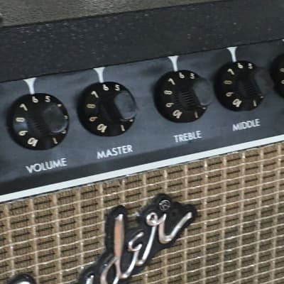 1986 Vintage Fender Sidekick Reverb 20 Blackface Spring | Reverb