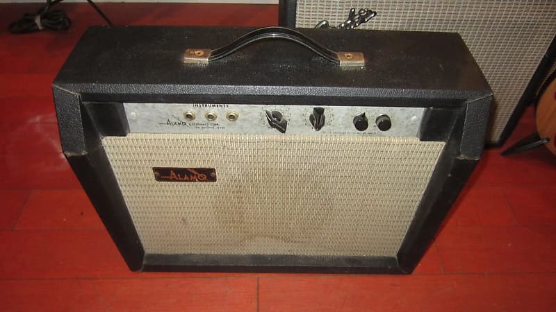 ~1965 Alamo Small Tube Combo Amp Grey | Reverb