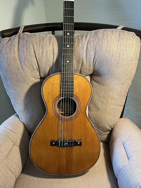 Supertone Parlor Guitar 1920's - Shellac | Reverb