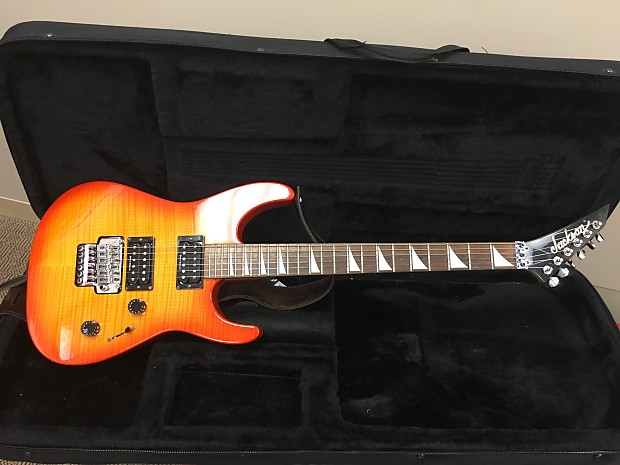 Jackson Dinky DX10D Reverse Amber Burst | Reverb