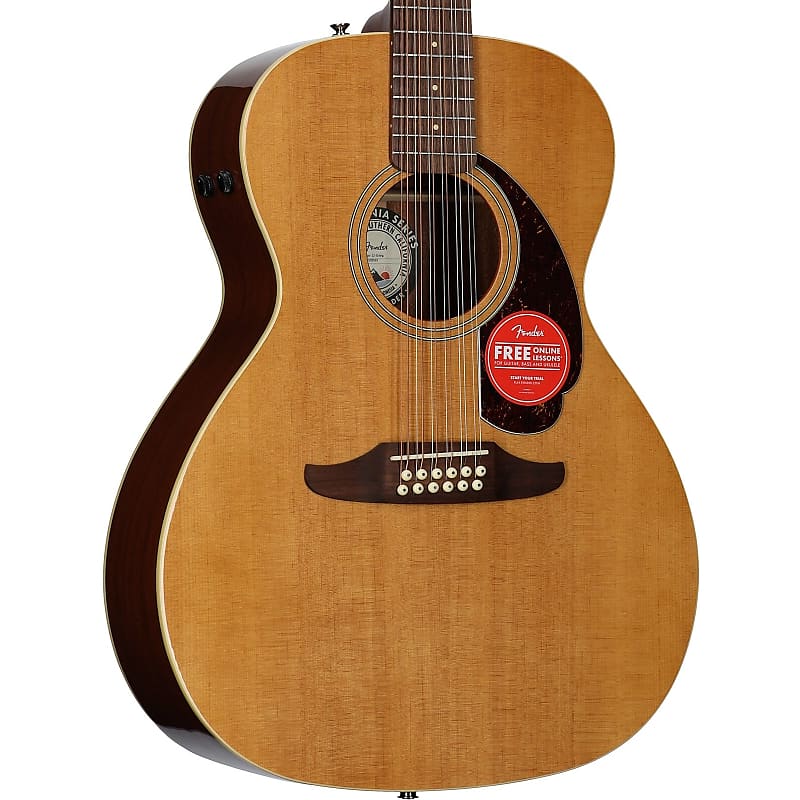 Fender Villager 12-String Acoustic-Electric Guitar (with Gig | Reverb