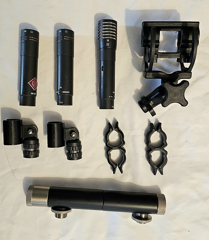 Kit, (3) Neumann KM 100 's w/ KM120 Fig-8, (2) KM140 | Reverb