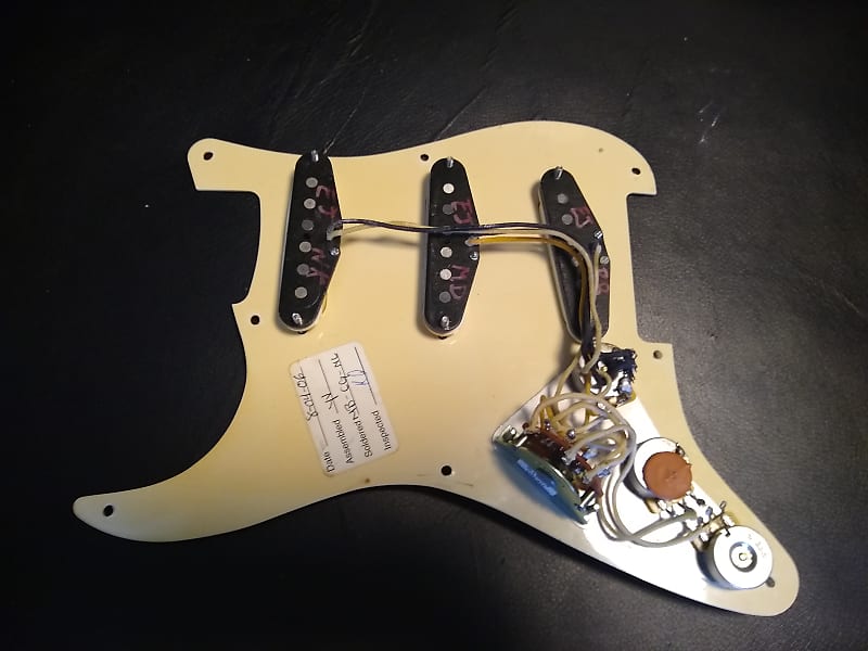 Fender Stratocaster Eric Johnson Loaded pickguard pickups | Reverb