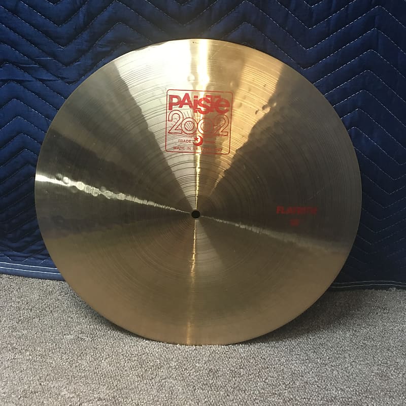 Paiste 18” 2002 Flat Ride Cymbal 1980 - Present - Traditional | Reverb