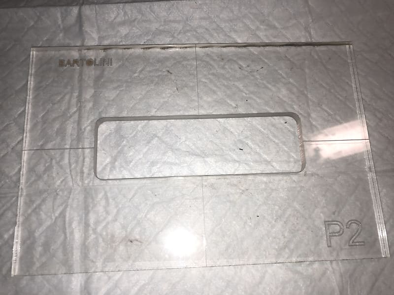 Bass pickup routing template NOS Bartolini P2 shape | Reverb