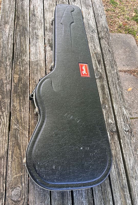 Fender Hard Case Red Logo American Standard Stratocaster | Reverb