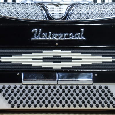 Universal Accordion 120-Bass 41-Key 5-Treble Switch Black | Reverb