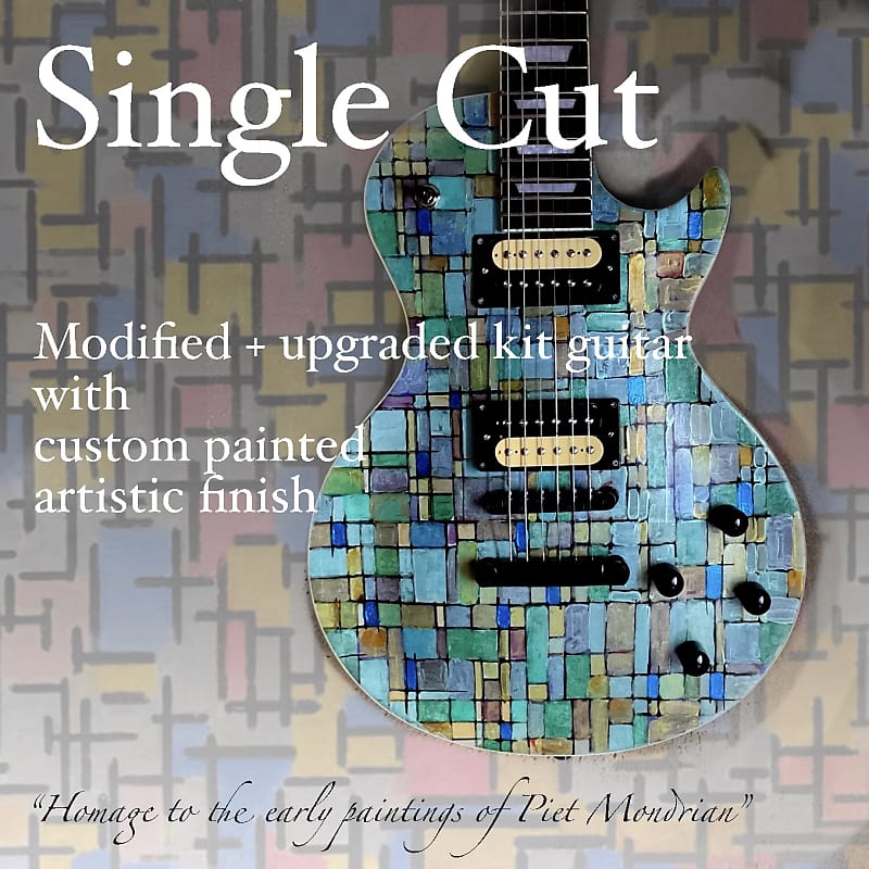 Kit guitar Single cut (LP style) 2021 Custom painted artwork | Reverb