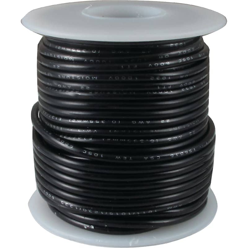 Wire - 22 AWG Solid Core, PVC, 600V, 50 Foot Roll, Color: | Reverb