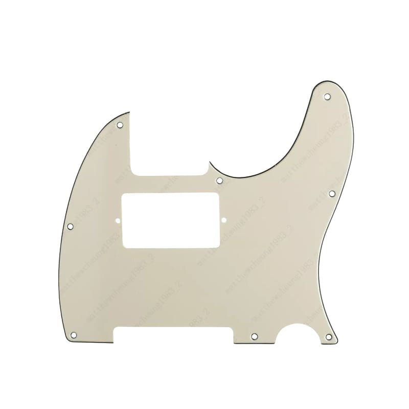 8-Hole Humbucker Telecaster Pickguard - Vintage Cream | Reverb