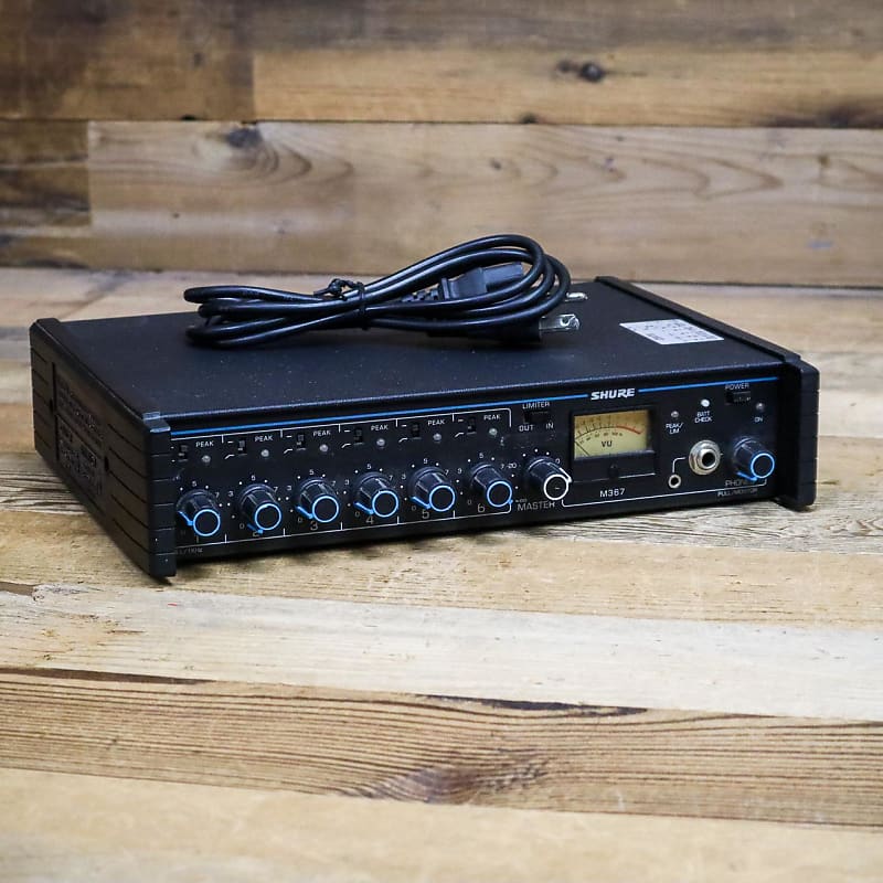 Shure M367 Portable AC/DC 6-Channel Mic Mixer M-367 | Reverb