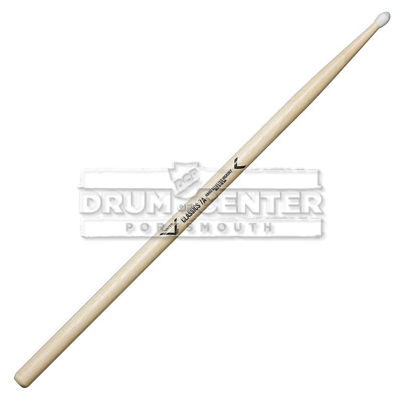 Vater American Hickory Classics 7A Nylon Tip Drum Sticks | Reverb UK