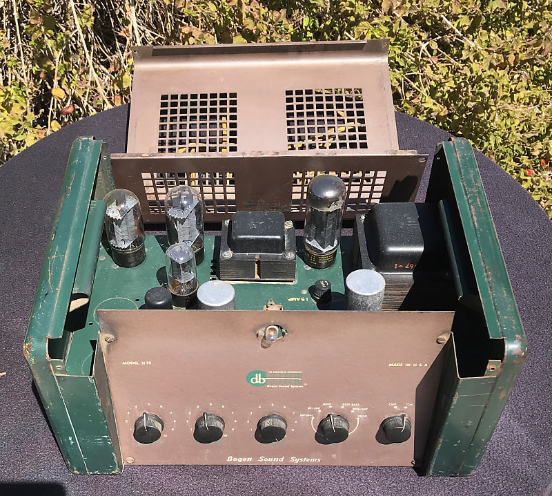 Vintage Tube BOGEN Sound Systems H-15 Amp Amplifier 6L6 | Reverb