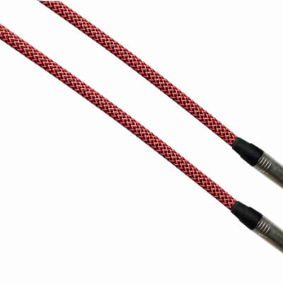 BLACK/NEON RED Designer Series Guitar Cables - 1/4" Straight | Reverb