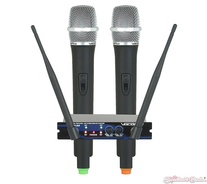 VocoPro UHF-28-9 Dual Channel UHF Wireless Microphone System | Reverb