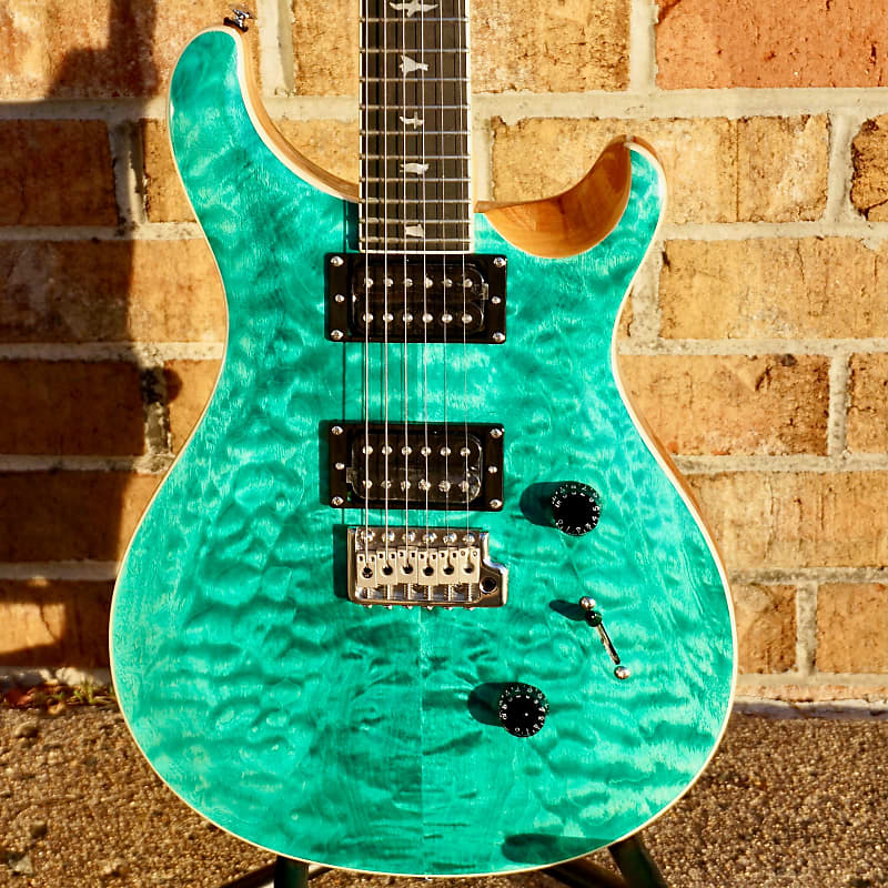 PRS SE Custom 24 Quilt Turquoise | Reverb