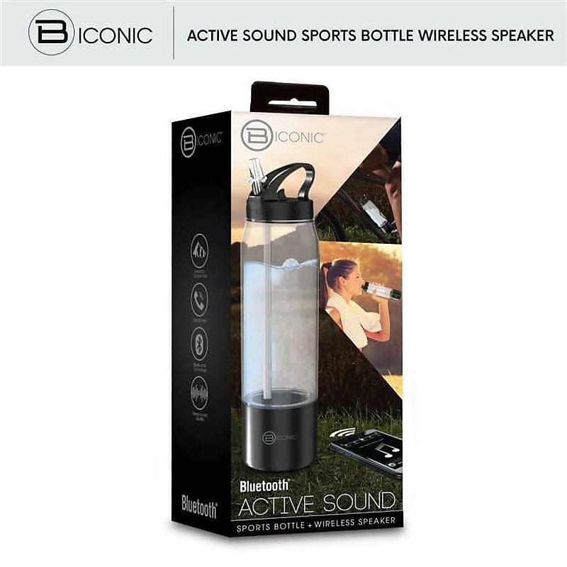 Bytech BCAUBS143BK Biconic Bluetooth Detachable Water Bottle | Reverb