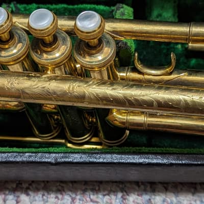 Conn Trumpet 1929 - Gold Plate | Reverb