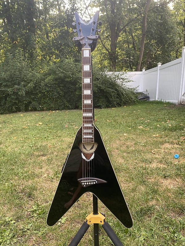 Dean VCO Vcoustic Flying V Acoustic /electric guitar Black | Reverb UK