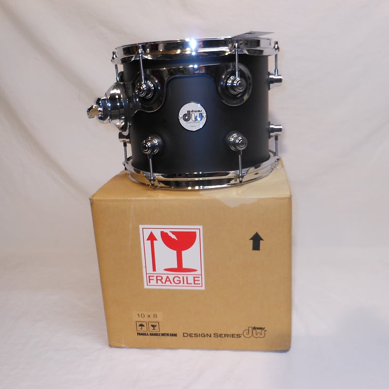 DW DESIGN SERIES SATIN BLACK 8 x 10" TOM w/DW BOX | Reverb