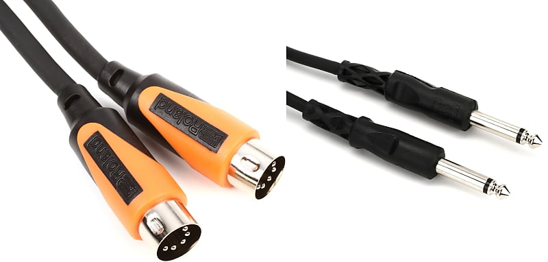 Roland RMIDI-B10 Black Series MIDI Cable - 10 foot Bundle | Reverb Roland RMIDI-B10 Black Series MIDI Cable - 10 foot Bundle | Reverb
