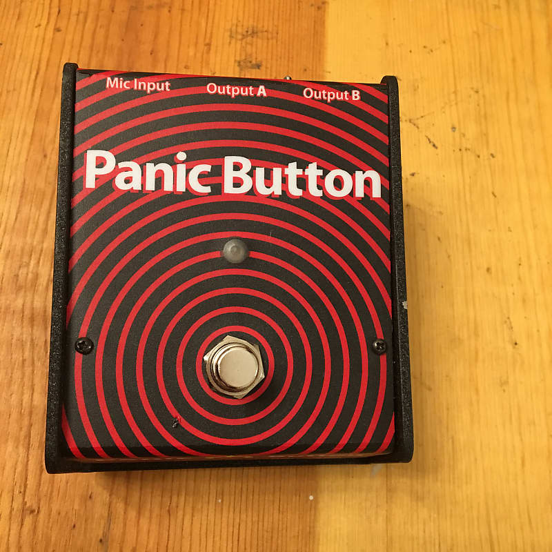 ProCo Panic Button Black/Red - Push to Talk Mute Talkback | Reverb