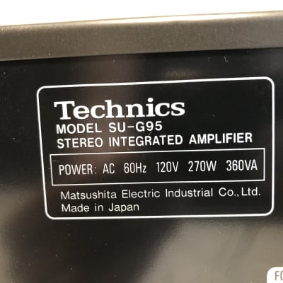 Technics SU-G95 Amplifier HiFi Stereo Integrated Audiophile | Reverb