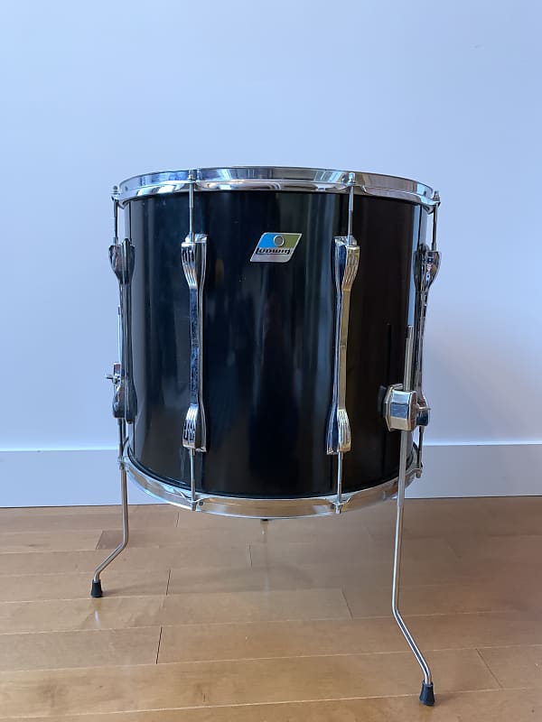 Ludwig 18" floor tom Late 70’s Black | Reverb
