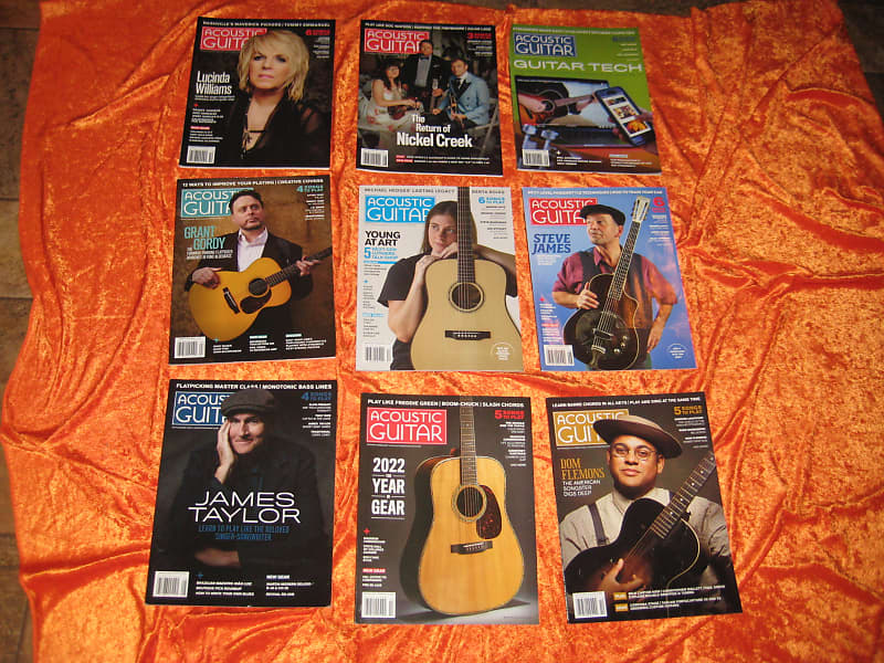 Acoustic Guitar Magazine 9 Issues From 2022 and 2023 | Reverb