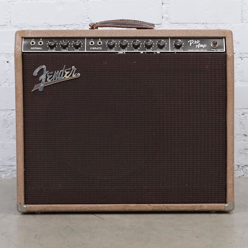 1960 Fender Pro-Amp 6G5 Tube Combo 1x15 Amplifier Owned By | Reverb