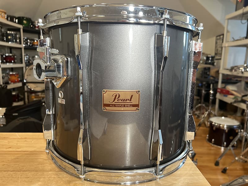 Pearl MLX rack Tom 14”x12” 80s-90s - Grey metallic | Reverb