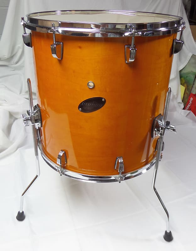 Ludwig Rocker Elite Floor Tom 16 X 16 in Amber Lacquer Gloss | Reverb