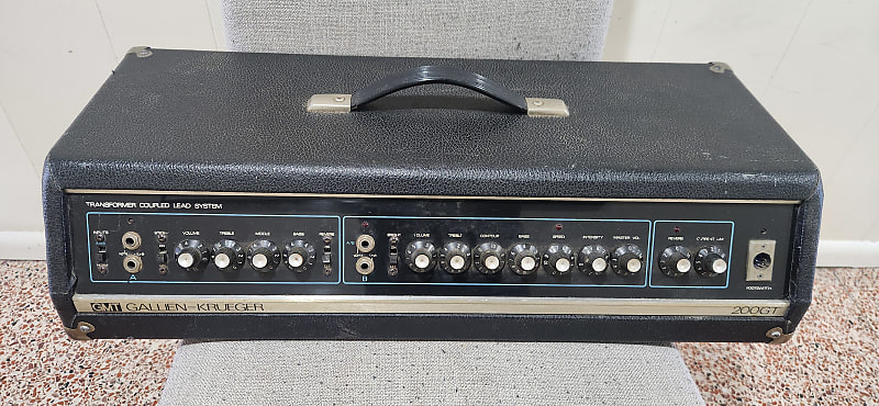 Vintage GMT Gallien Krueger 200GT GK Guitar Amplifier Head | Reverb