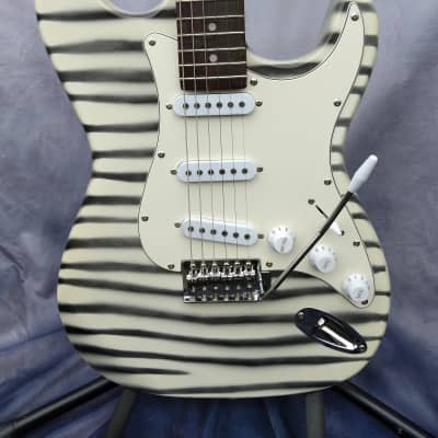 Mahar Stratocaster Clone 2020s - Zebra Stripe | Reverb