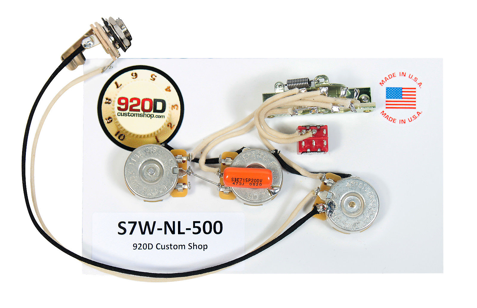 920D Custom Shop S7W-NL-500 7-Way Strat Wiring Kit w/2 No | Reverb